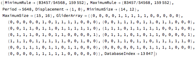 Gliders In 2d Cellular Automata Wolfram Data Repository