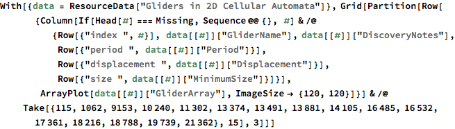 Gliders In 2d Cellular Automata Wolfram Data Repository