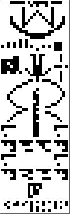 Arecibo Telescope 1974 Transmitted SETI Message | Wolfram Data Repository