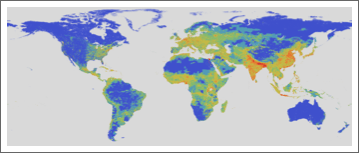 Gridded World Population Density | Wolfram Data Repository